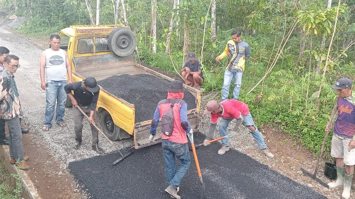 Pemdes Singasari Wujudkan Perbaikan Jalan Utama Desa – Desa Nusantara